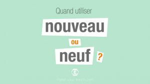 Neuf ou nouveau : ne les confondez plus ! - Parlez-vous French